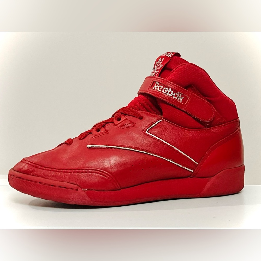 Rare Reebok Cruiser Red High Top Sneakers (1980s) - Gem